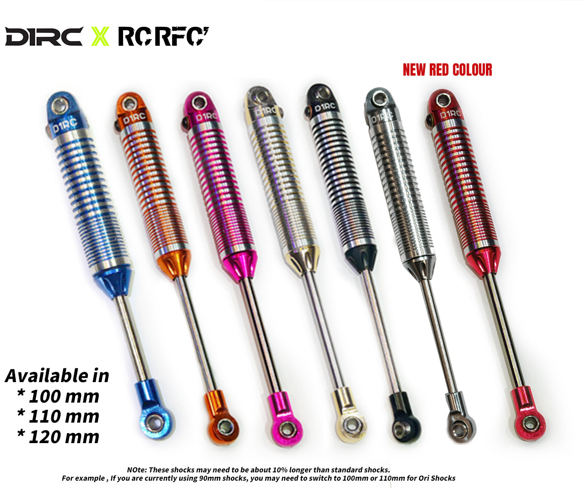 D1RC Ori Shocks – 1/10 Scale Performance Shocks (Set of 4) – D1RC X RCRFC